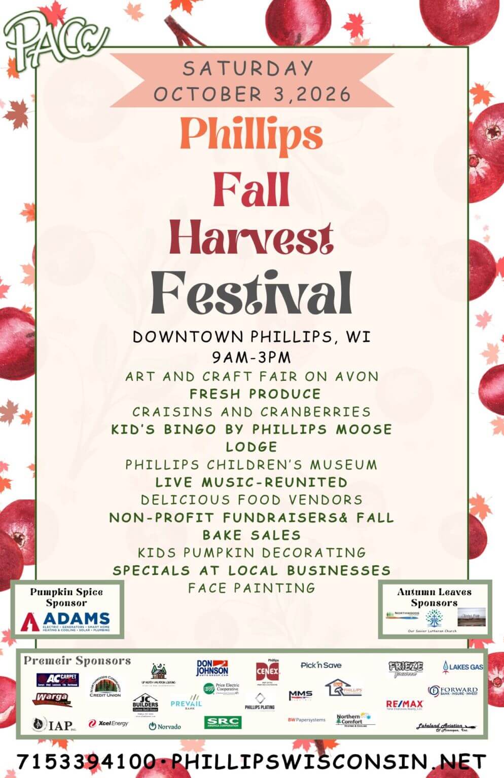 PACC Annual Events - Phillips Chamber of Commerce
